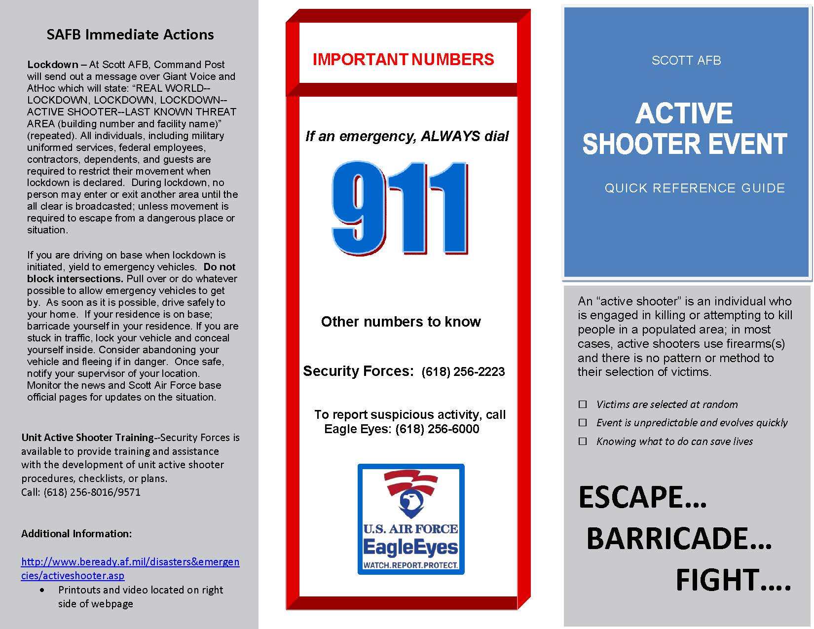 Active Shooter exercise Sept. 8 at Scott AFB > Scott Air Force Base ... Active Shooter exercise Sept. 8 at Scott AFB > Scott Air Force Base ...
