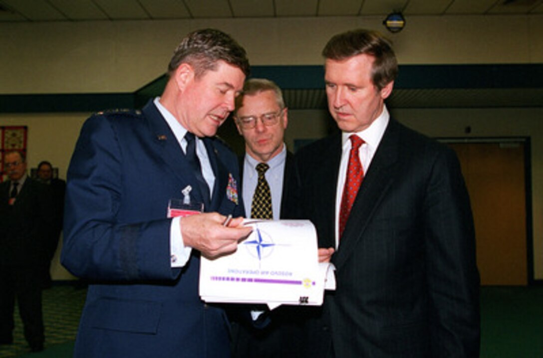 Gen. Ralston updates Secretary Cohen and Under Secretary Slocombe on ...