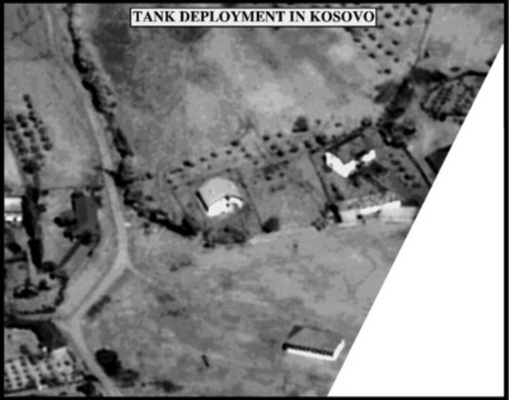 Assessment photograph of Tank Deployment in Kosovo. | U.S. Department of War