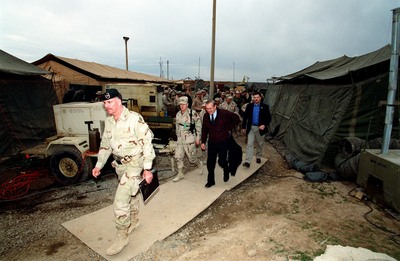Col. John Mulholland, commander, 5th Special Forces Group, leads ...
