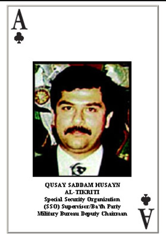 Deck of cards helps troops identify regime's most wanted > U.S. Air ...