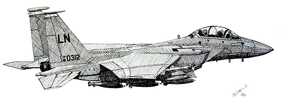 f 15 strike eagle drawing
