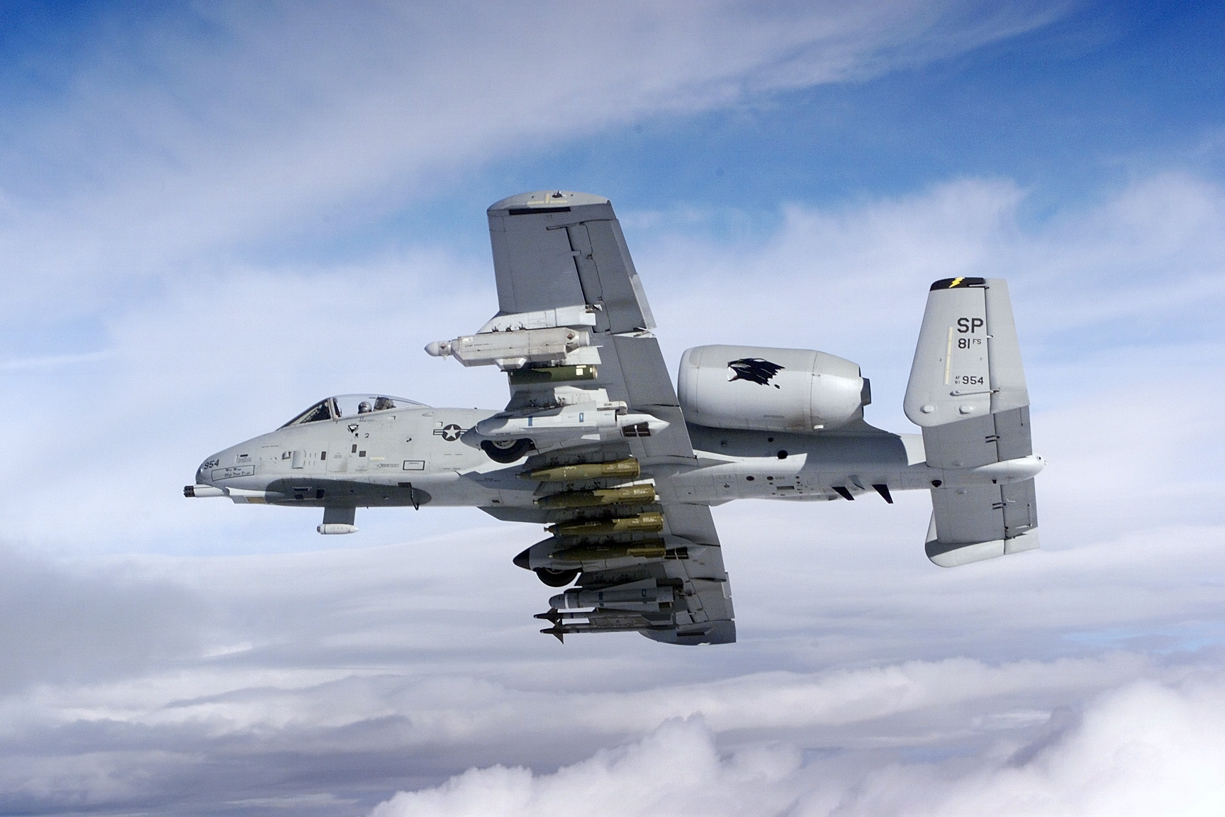 A-10 in flight
