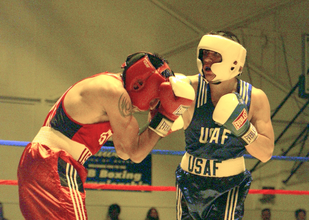 Boxers fight toward armed forces competition > Air Force > Article Display