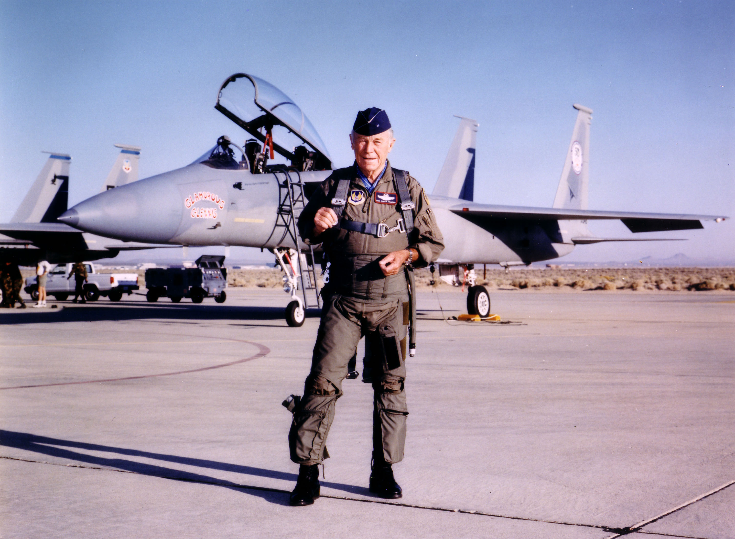 Chuck Yeager, 50th Anniversary of Mach One Flight