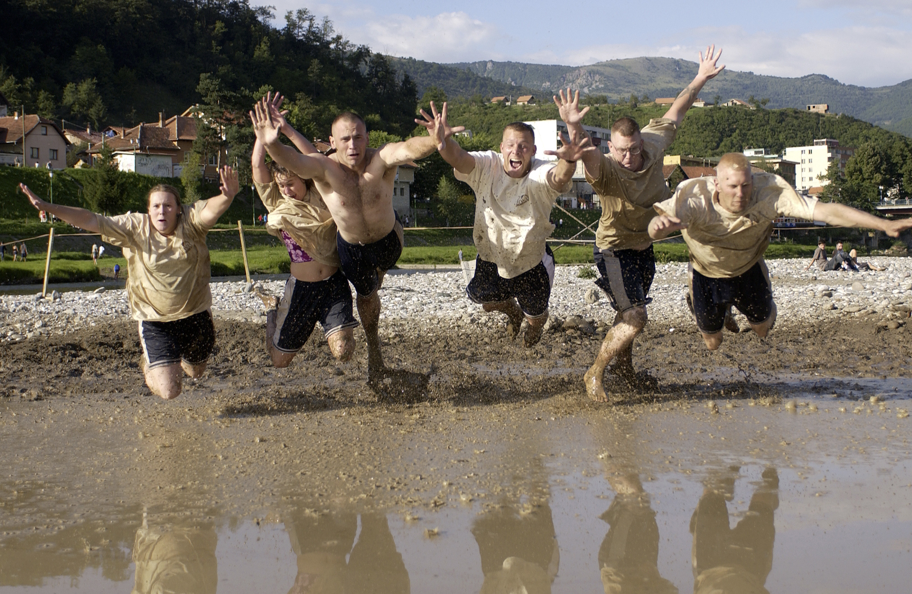 Playing in the mud