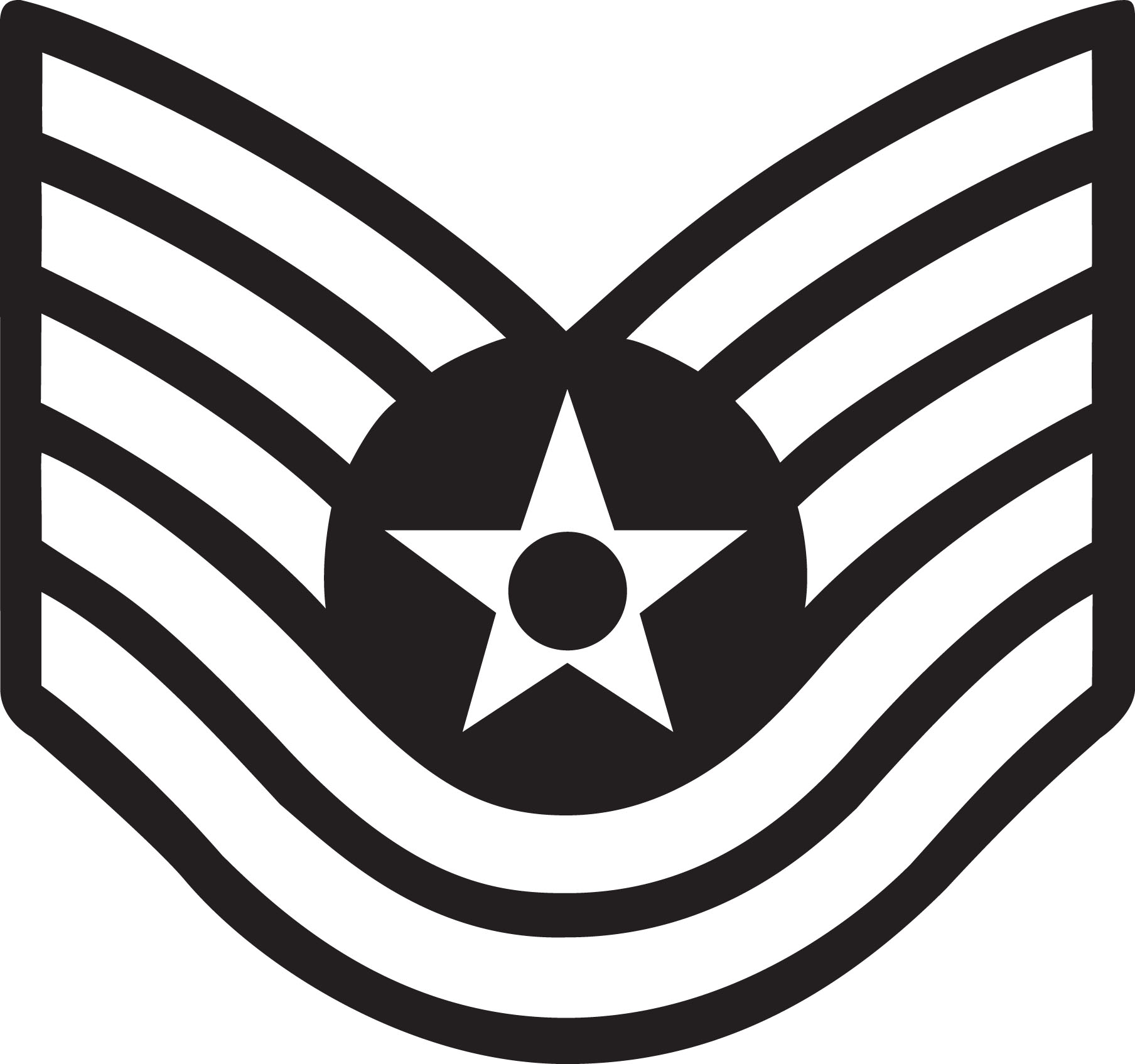Technical Sergeant, TSgt stripes