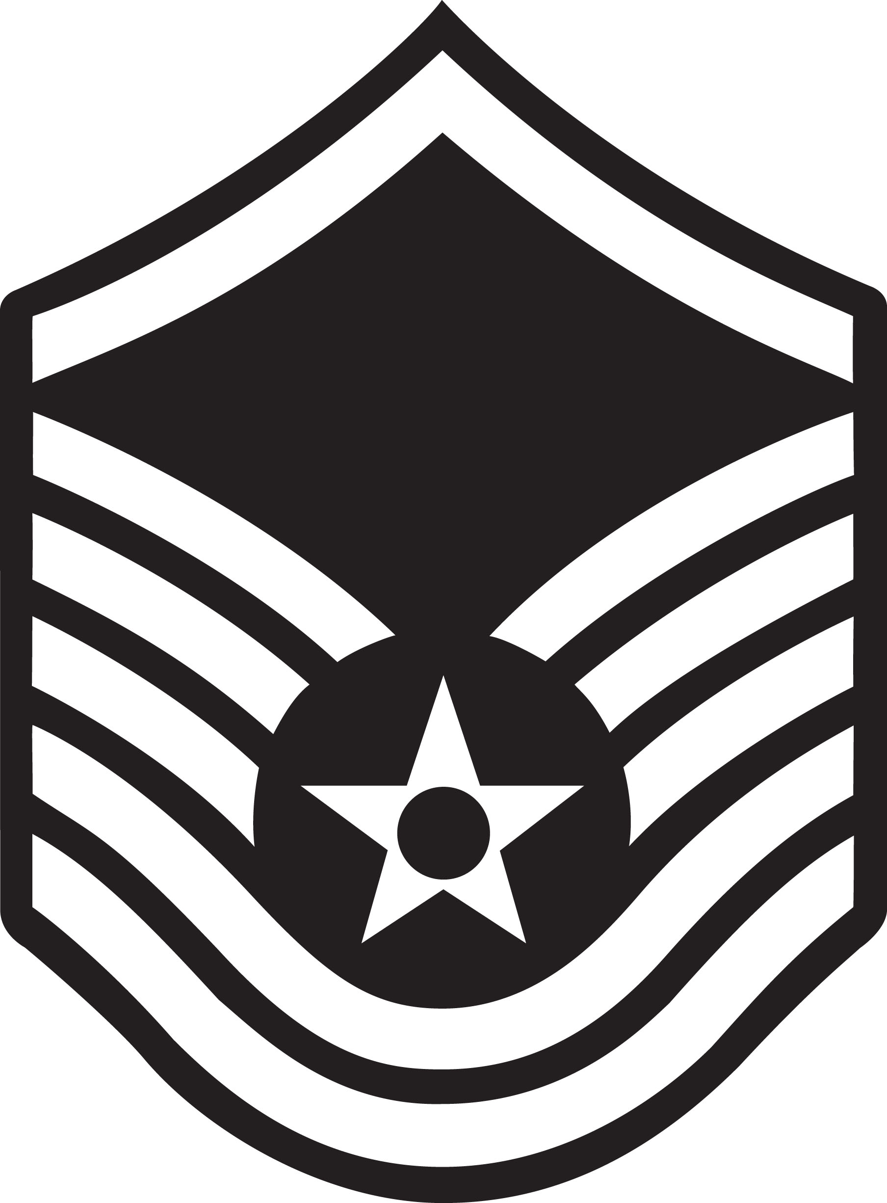 Master Sergeant MSgt stripes