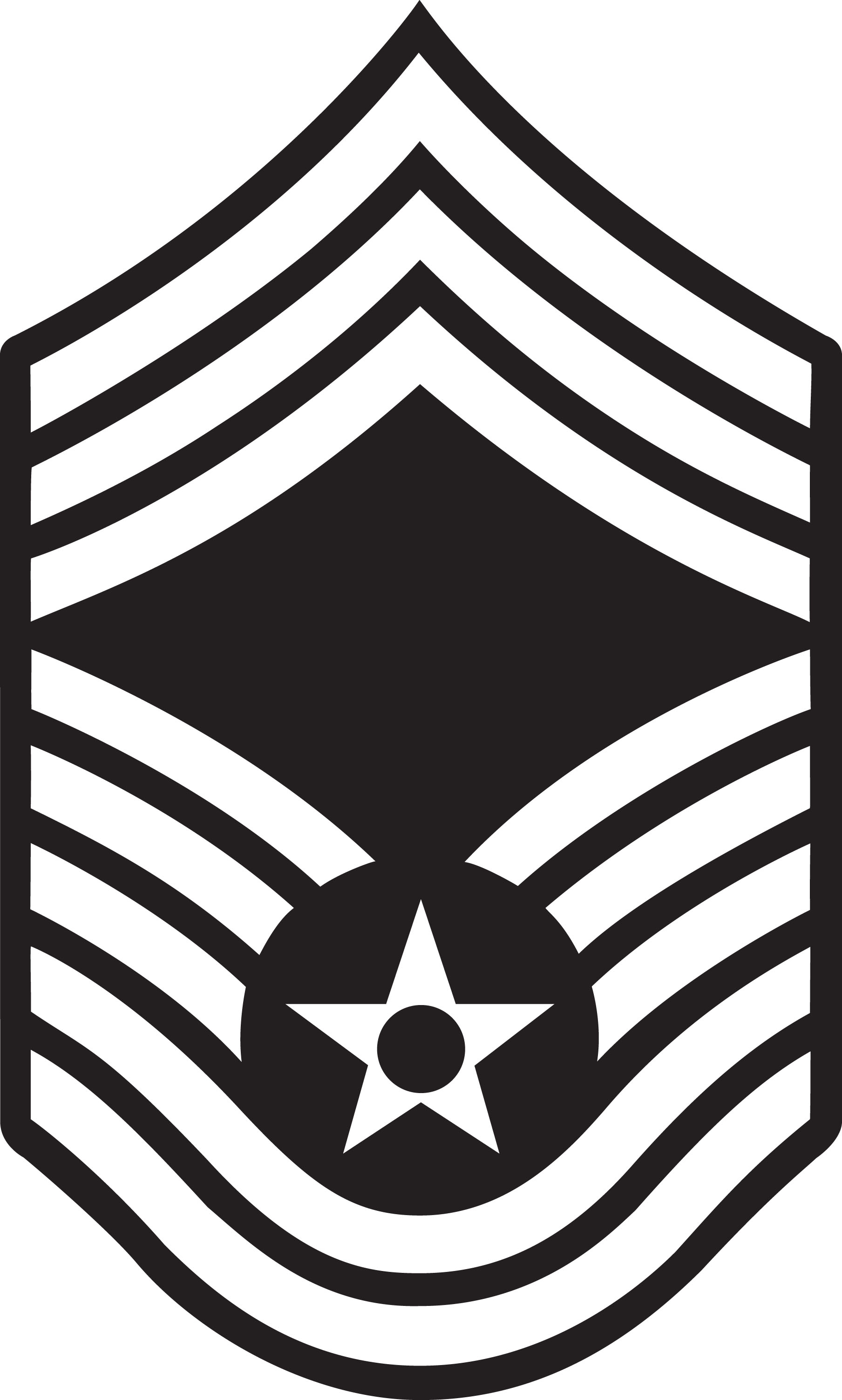 Chief Master Sergeant CMSgt stripes