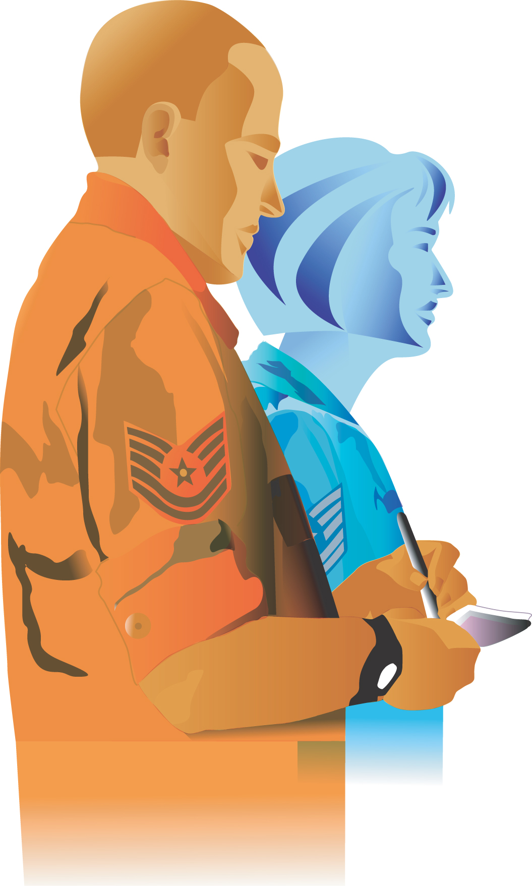 Male and Female Airman