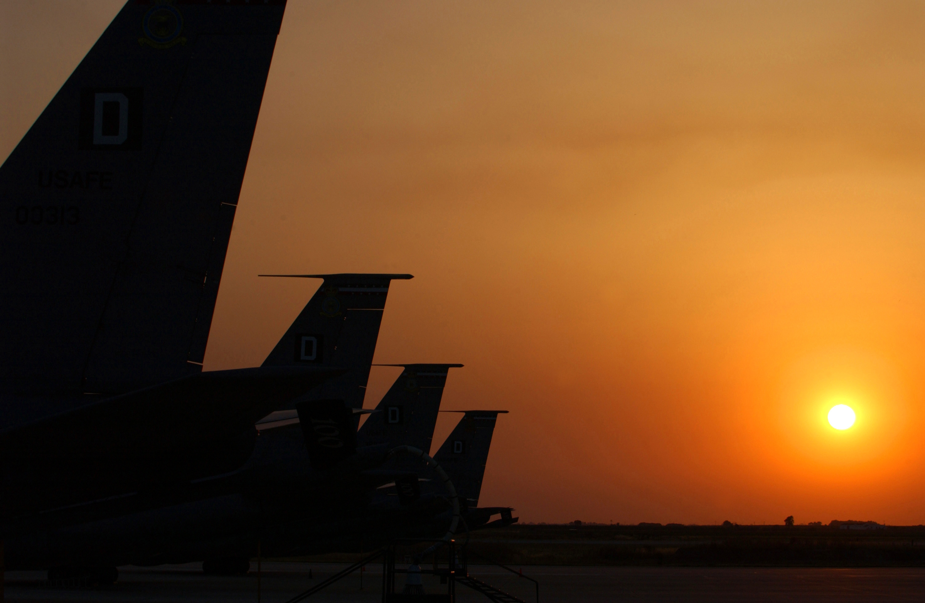 Tankers at sunset