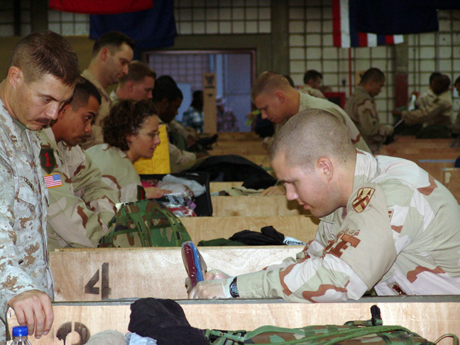 Security forces work as customs inspectors > United States Marine Corps ...