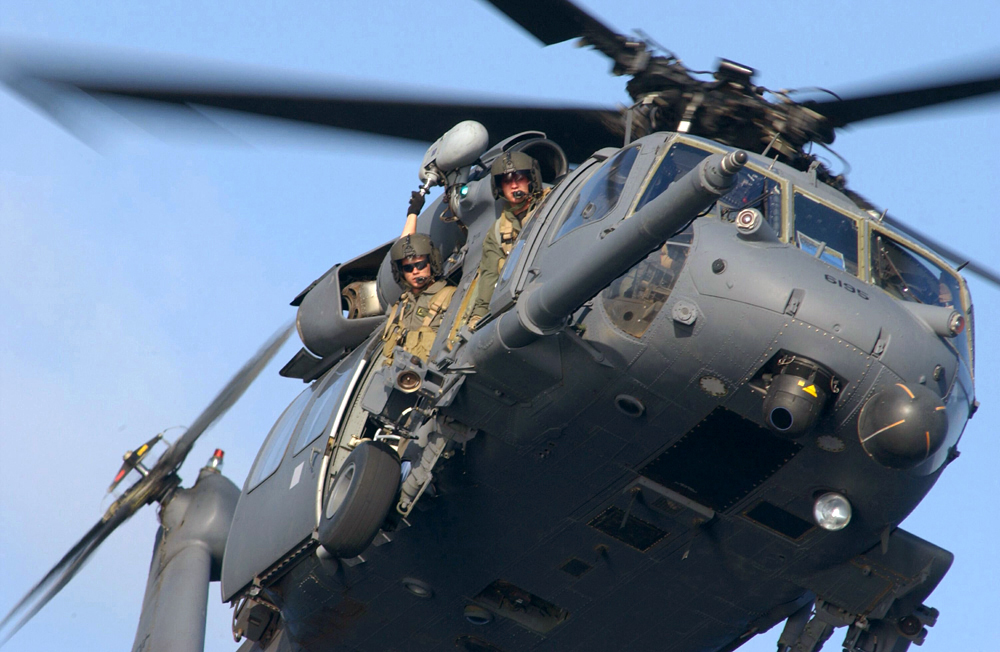A 'chopper' landing