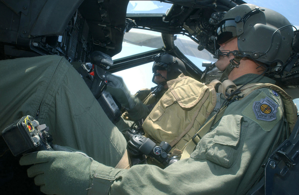 A 'chopper' landing