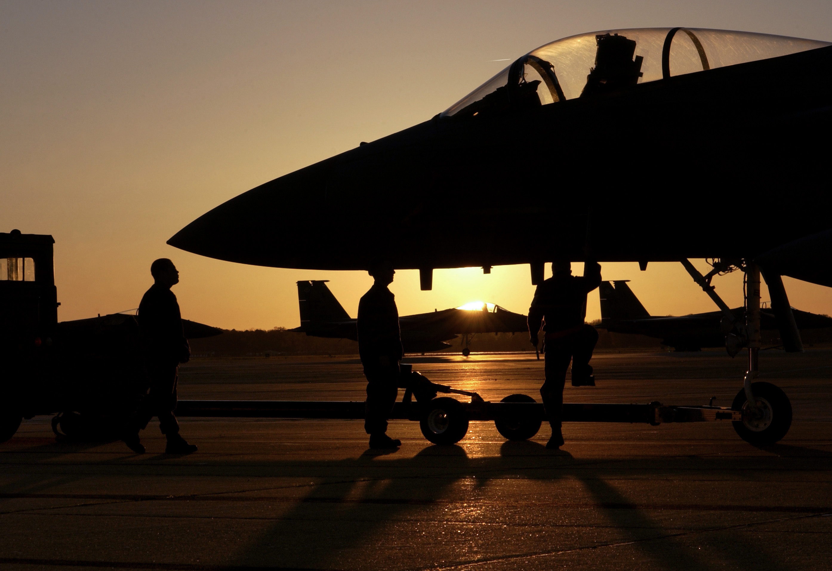 Sun sets on flying mission