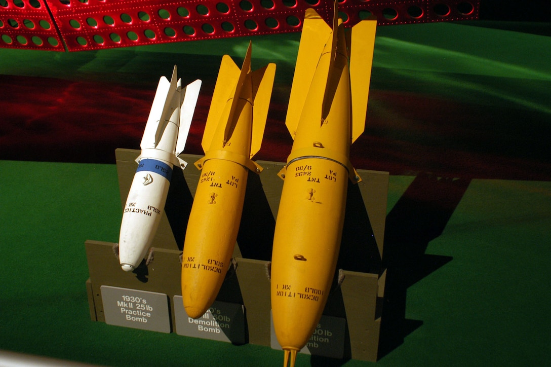 Mark II, Mark III and Mark I Bombs