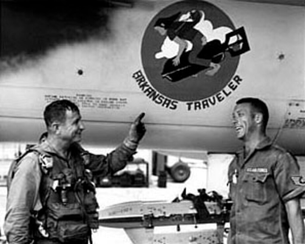 Col. Douglas and SSgt. Vargo