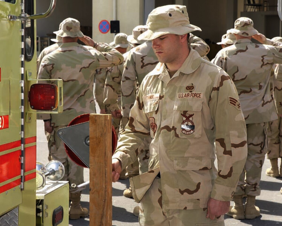 Final alarm sounds worldwide for fallen Air Force firefighter > Air ...
