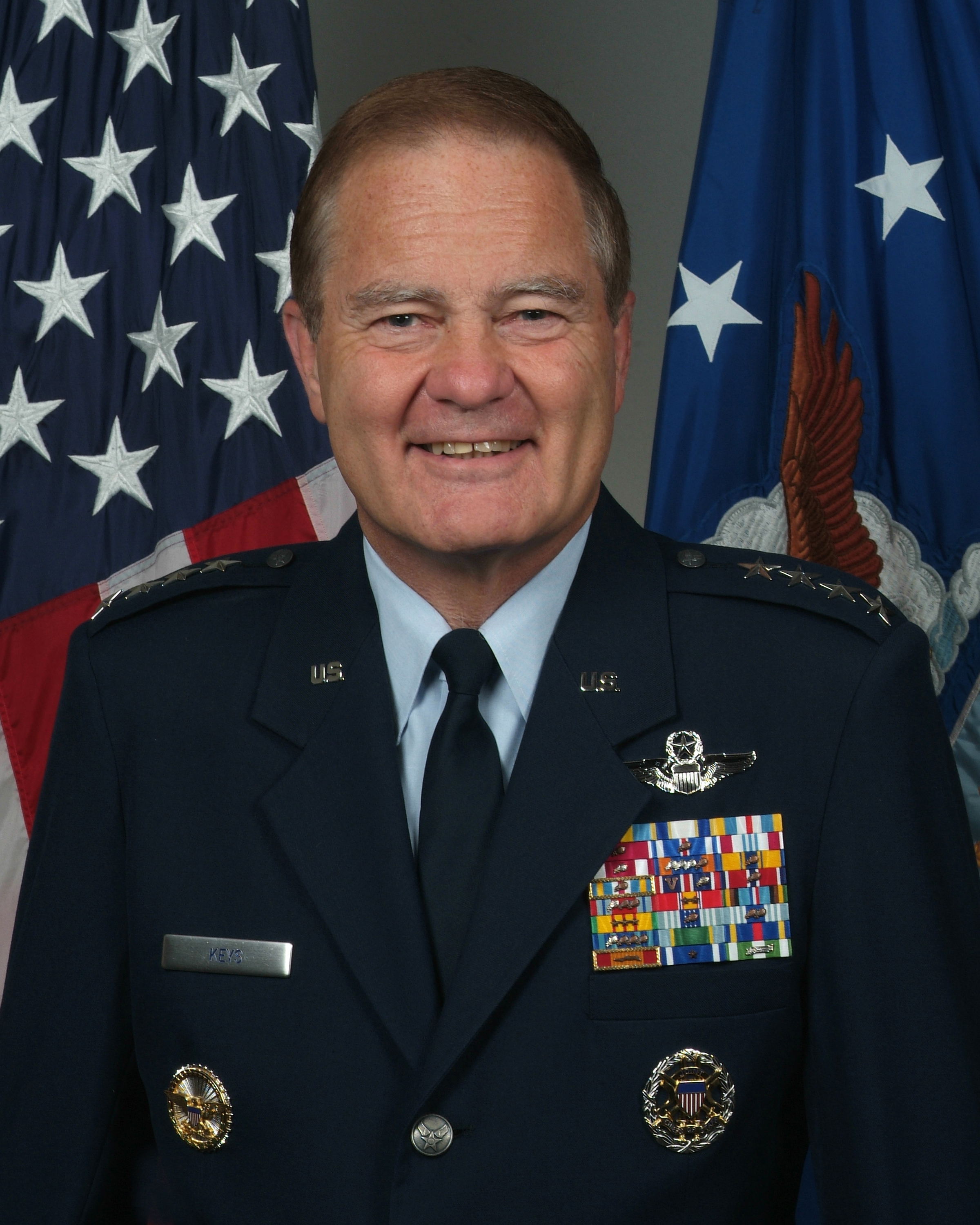 GENERAL RONALD E. KEYS > Air Force > Biography Display