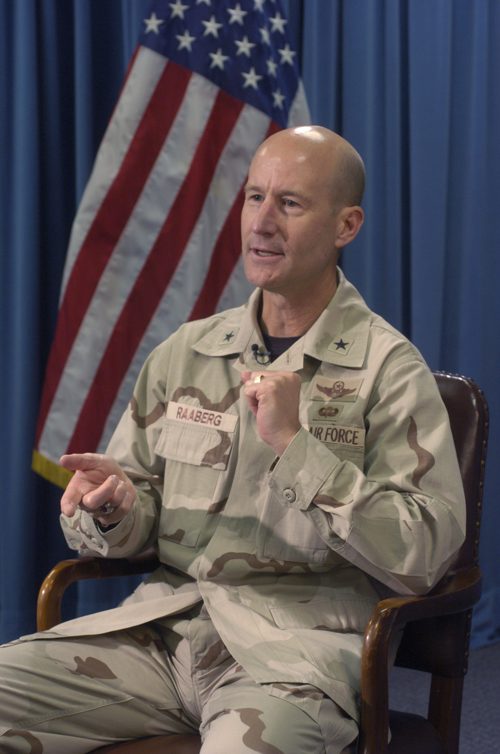 General Raaberg talks about war on terrorism