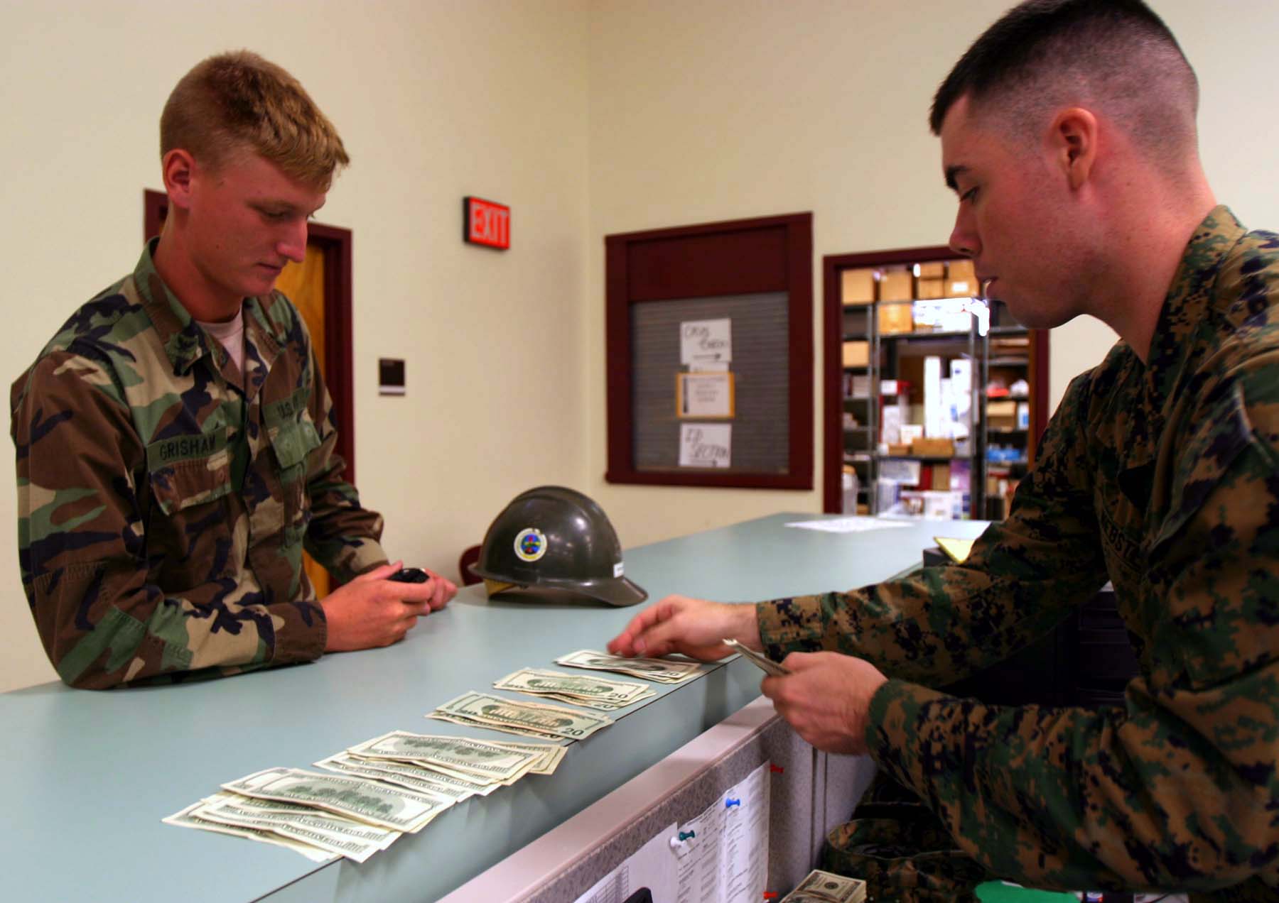 11th MEU Disbursing supplies cash where needed ;during Katrina relief ...