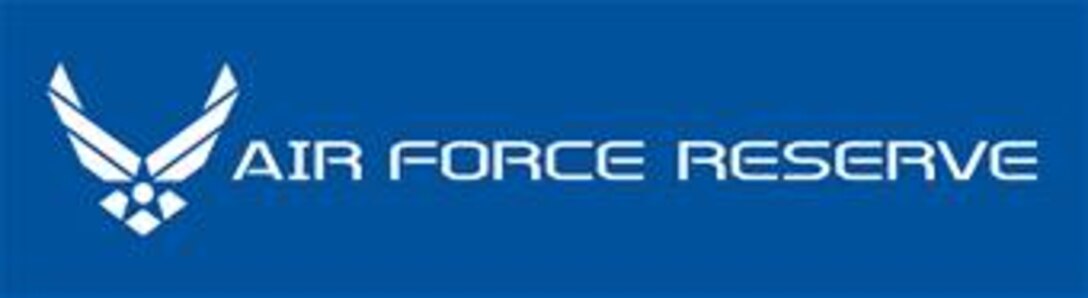 Air Force Reserve Logo, White on Blue