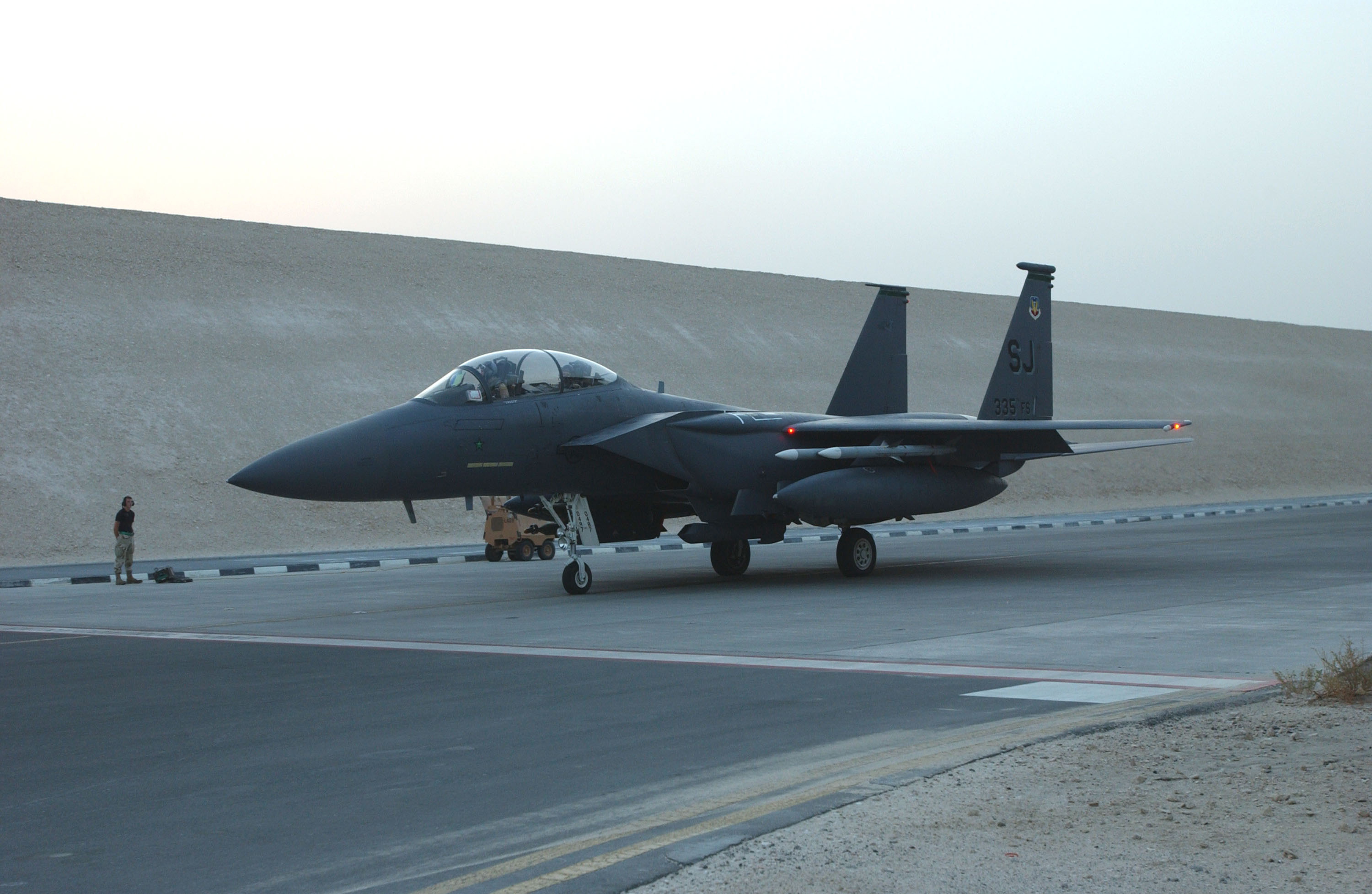 Strike Eagle at dusk