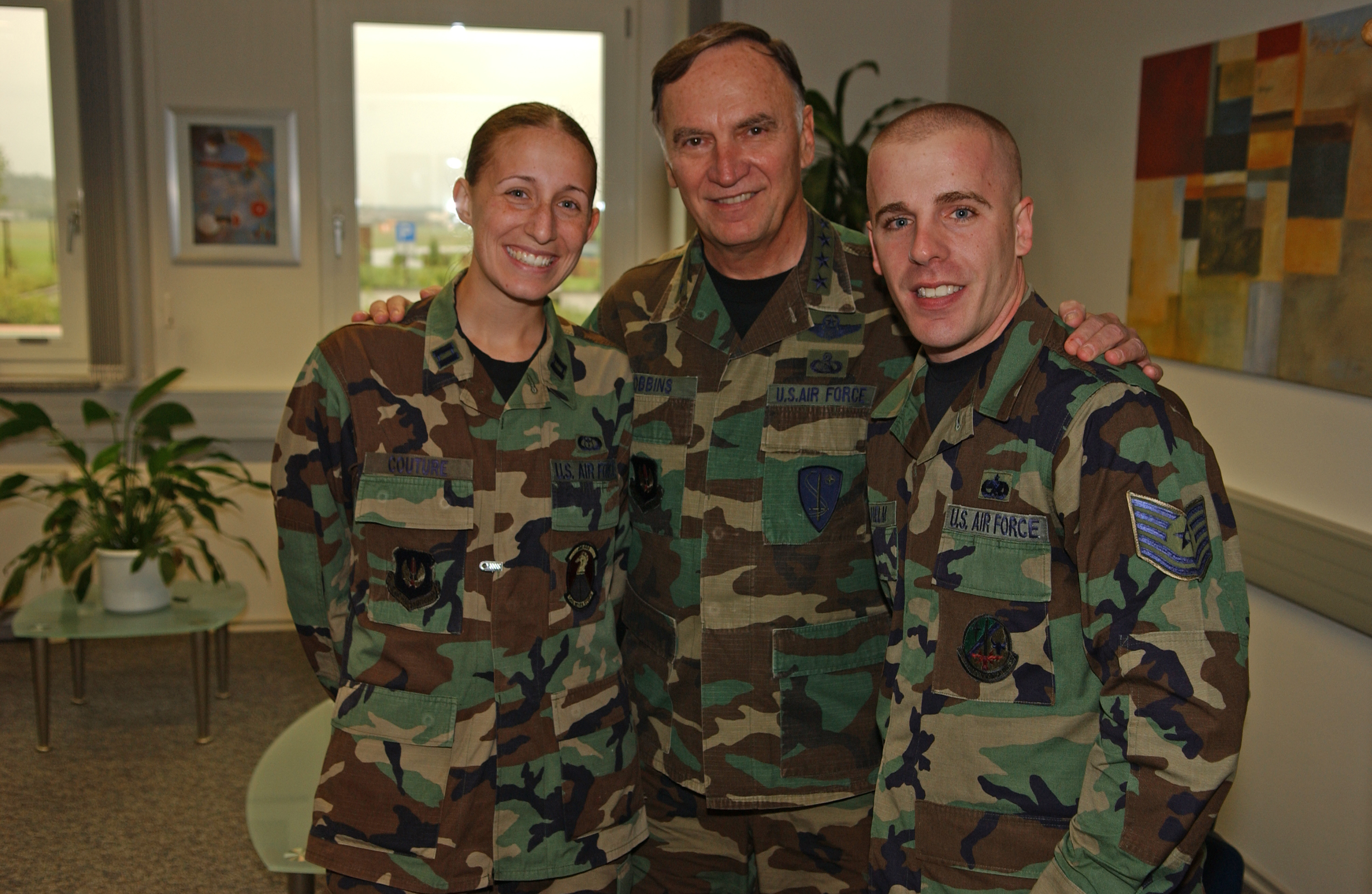 Gen. Hobbins visits Ramstein Air Base, Germany