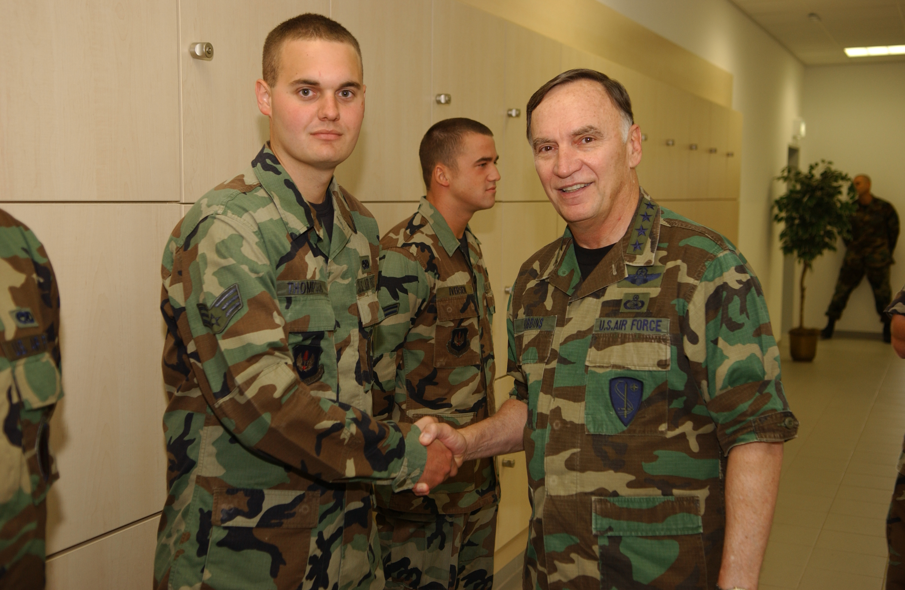 Gen. Hobbins visits Ramstein Air Base, Germany