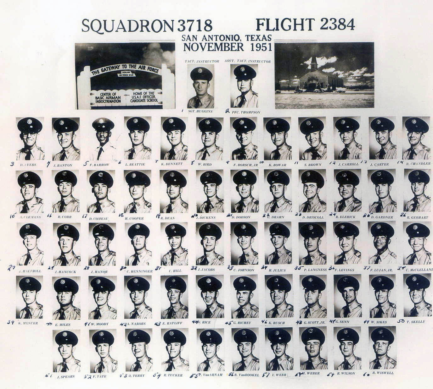 3718 Flt 2384 Nov 1951