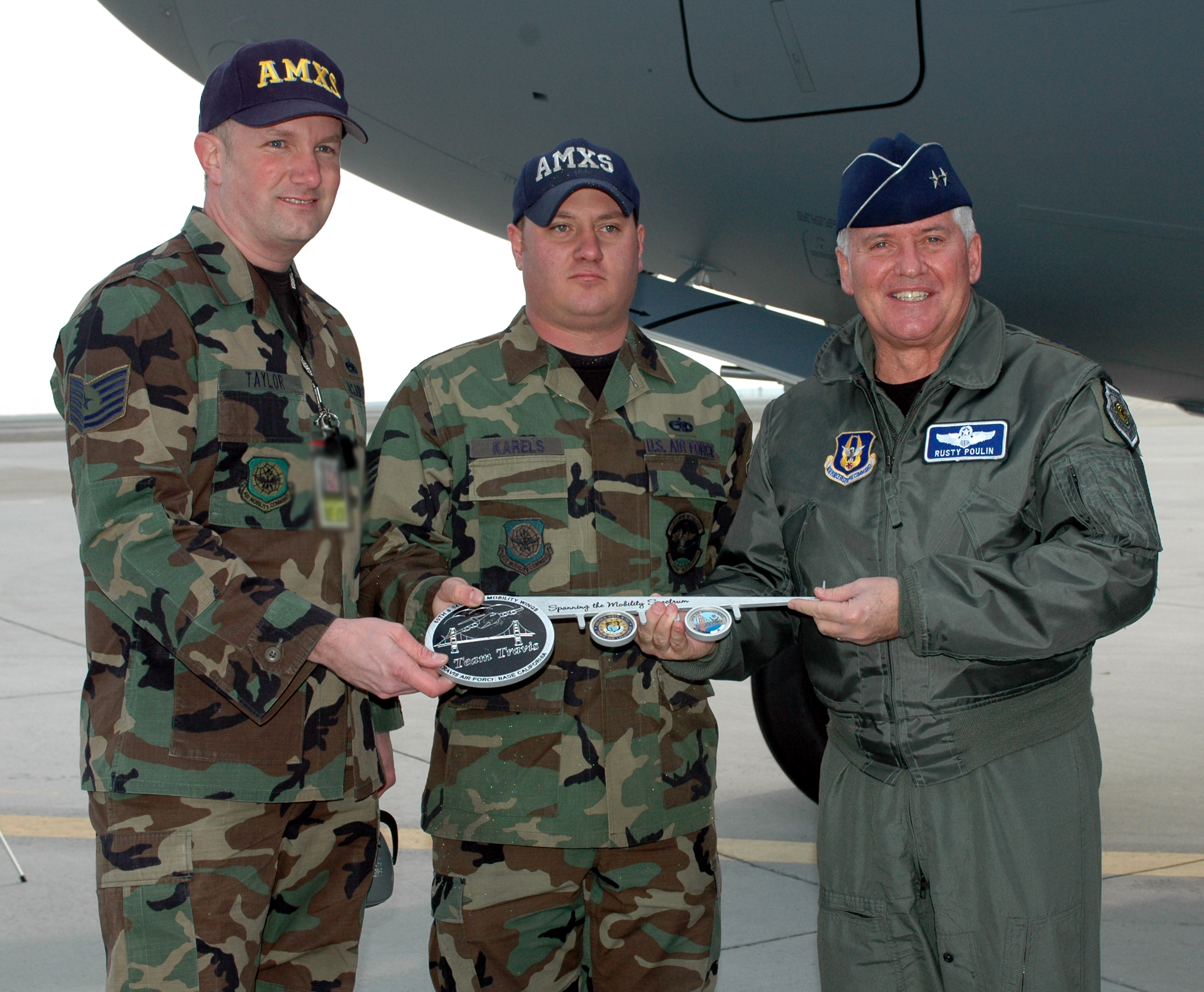 "Spirit of the Golden Gate" arrives > Travis Air Force Base > Display