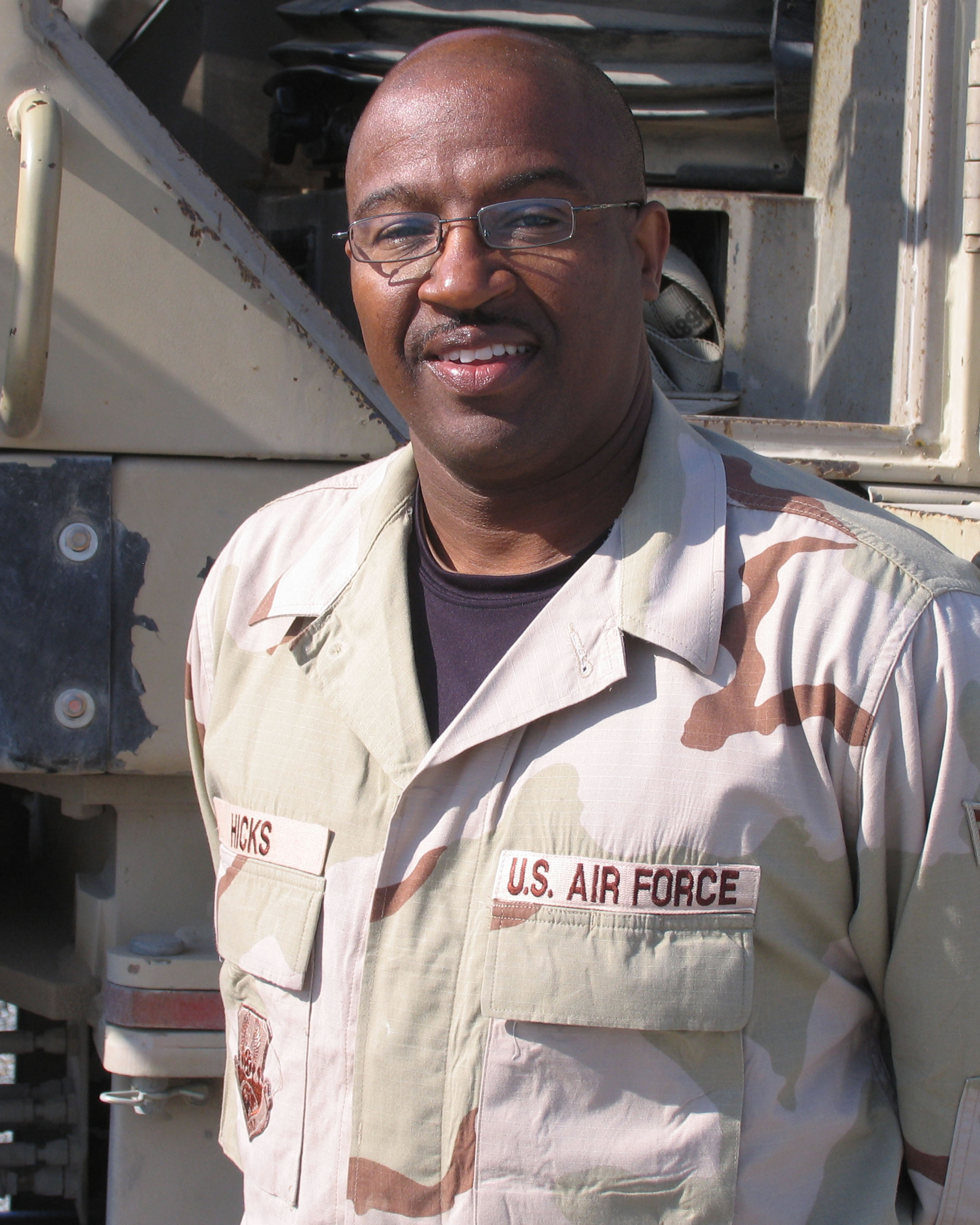 Serving through the season: Senior Airman Douglas Hicks