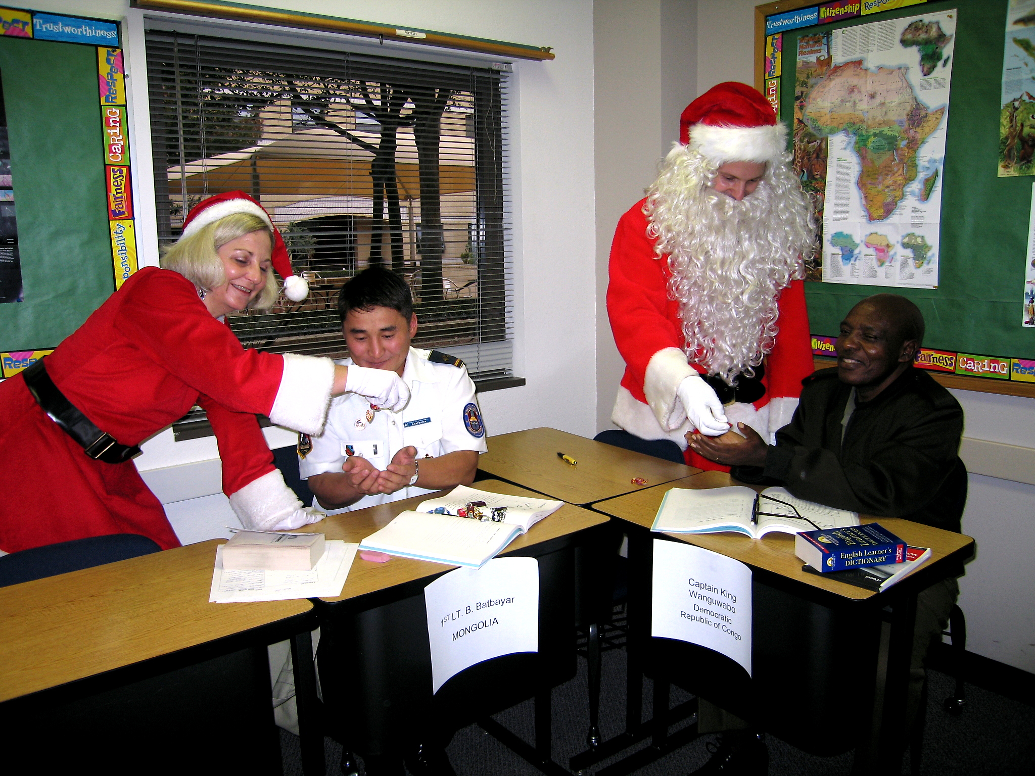 Santa visits DLI students > Joint Base San Antonio > News