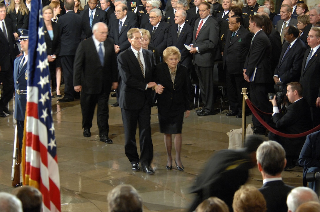 Steve Ford, son of former President Gerald R. Ford, accompanies his ...