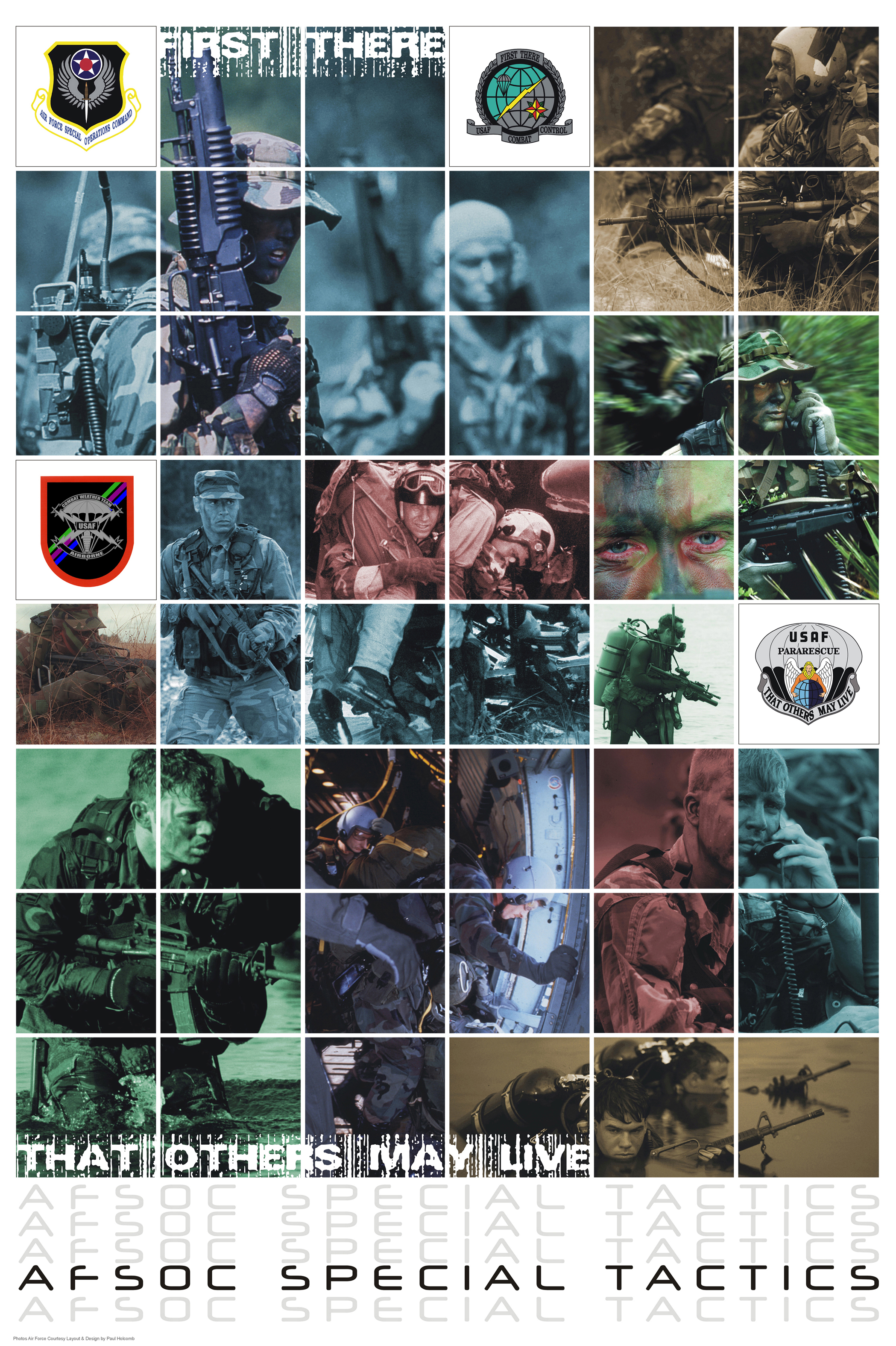 Special Tactics Collage Poster