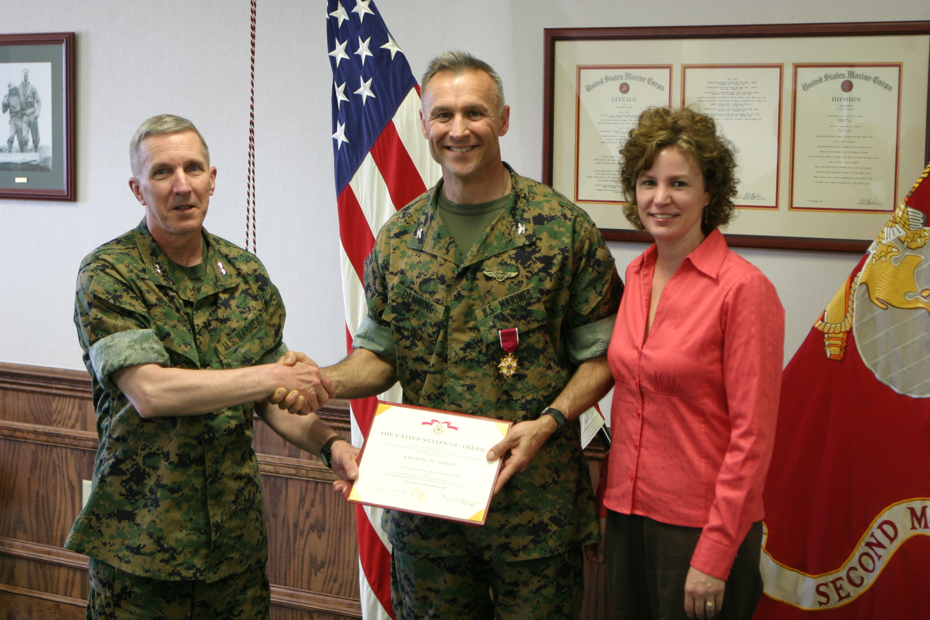 Colonel awarded Legion of Merit > 2nd Marine Division > News Article ...