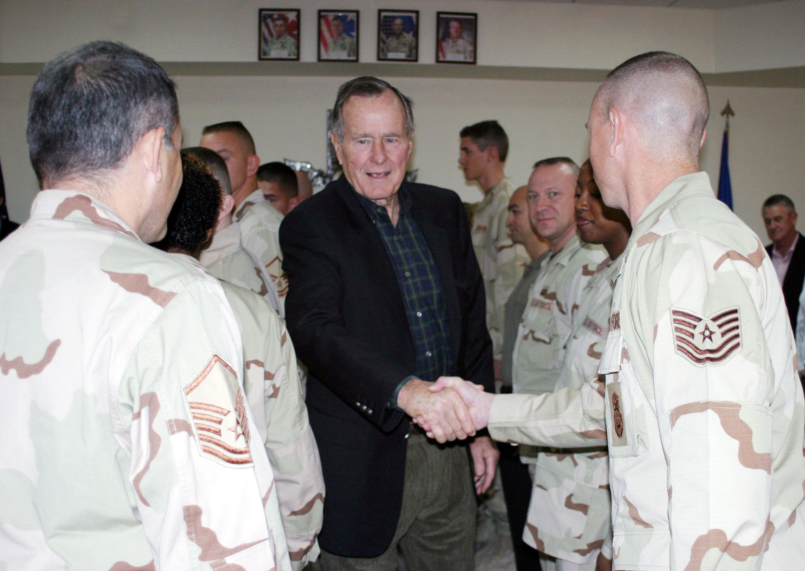 Former president visits Airmen > Air Force > Article Display