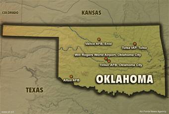 Physical Map Of Oklahoma Oklahoma Territory Wikipedia