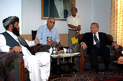 Secretary of Defense Donald H. Rumsfeld meets with Zabul Province ...