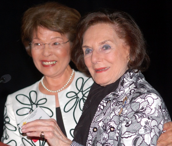 Frances Hesselbein (right) vowed to spend the rest of her life helping ...