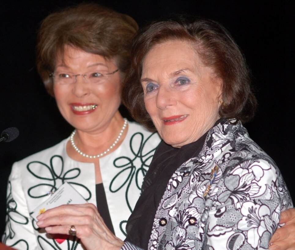 Frances Hesselbein (right) vowed to spend the rest of her life helping ...