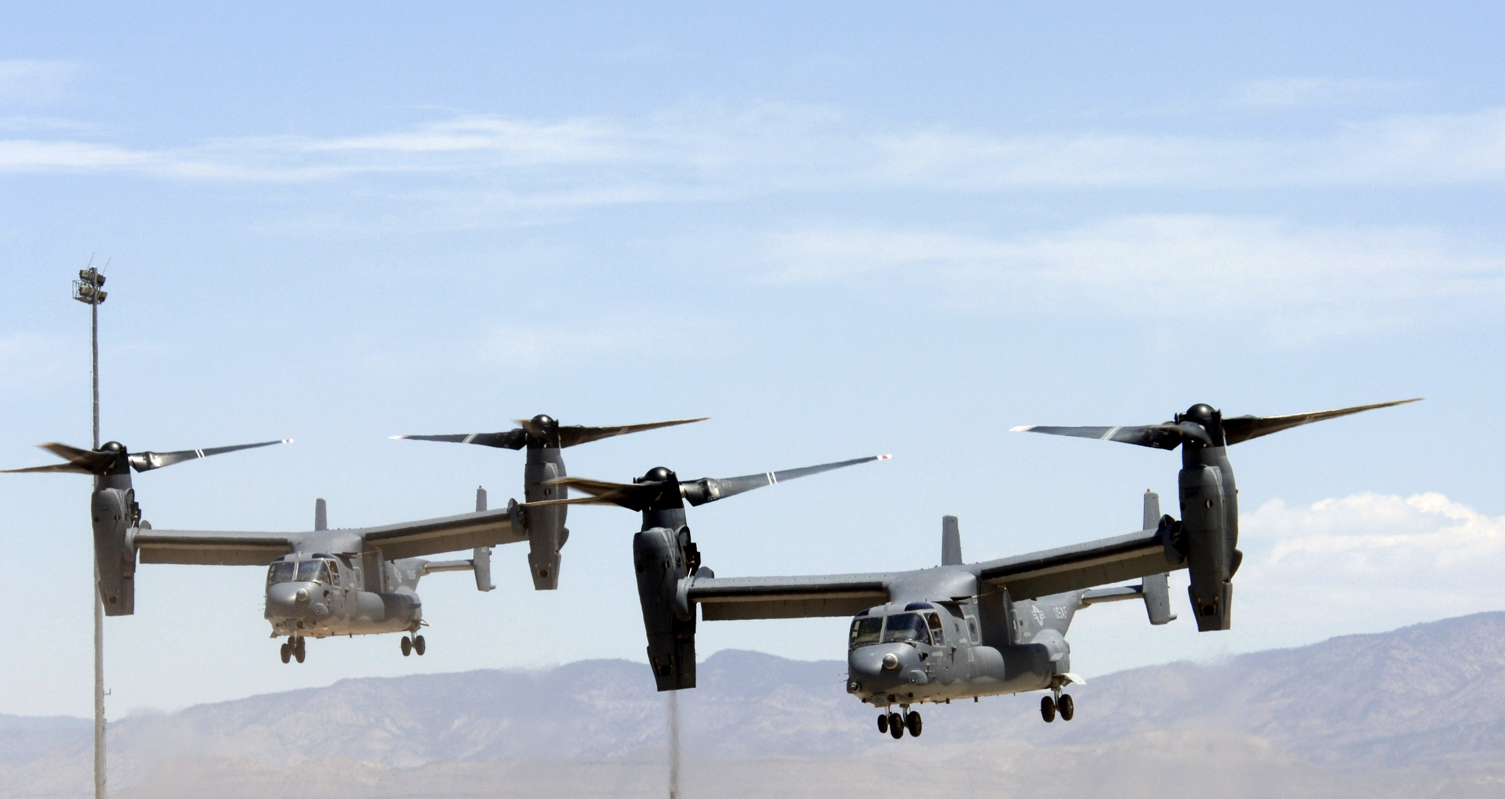 Ospreys in flight > Air Force > Article Display