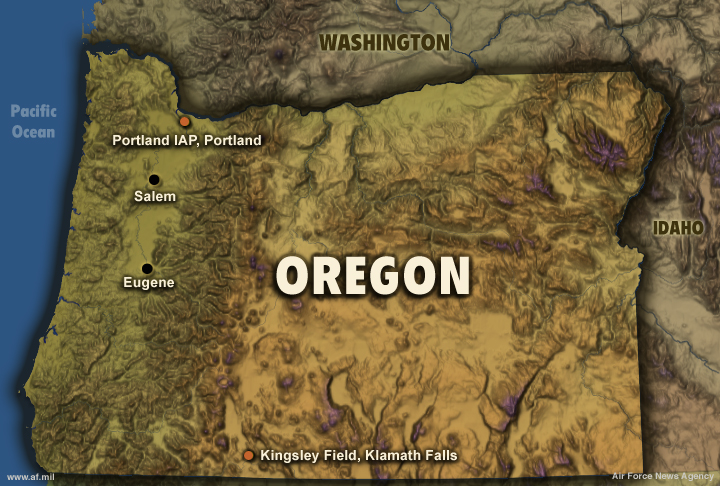 Map of Oregon