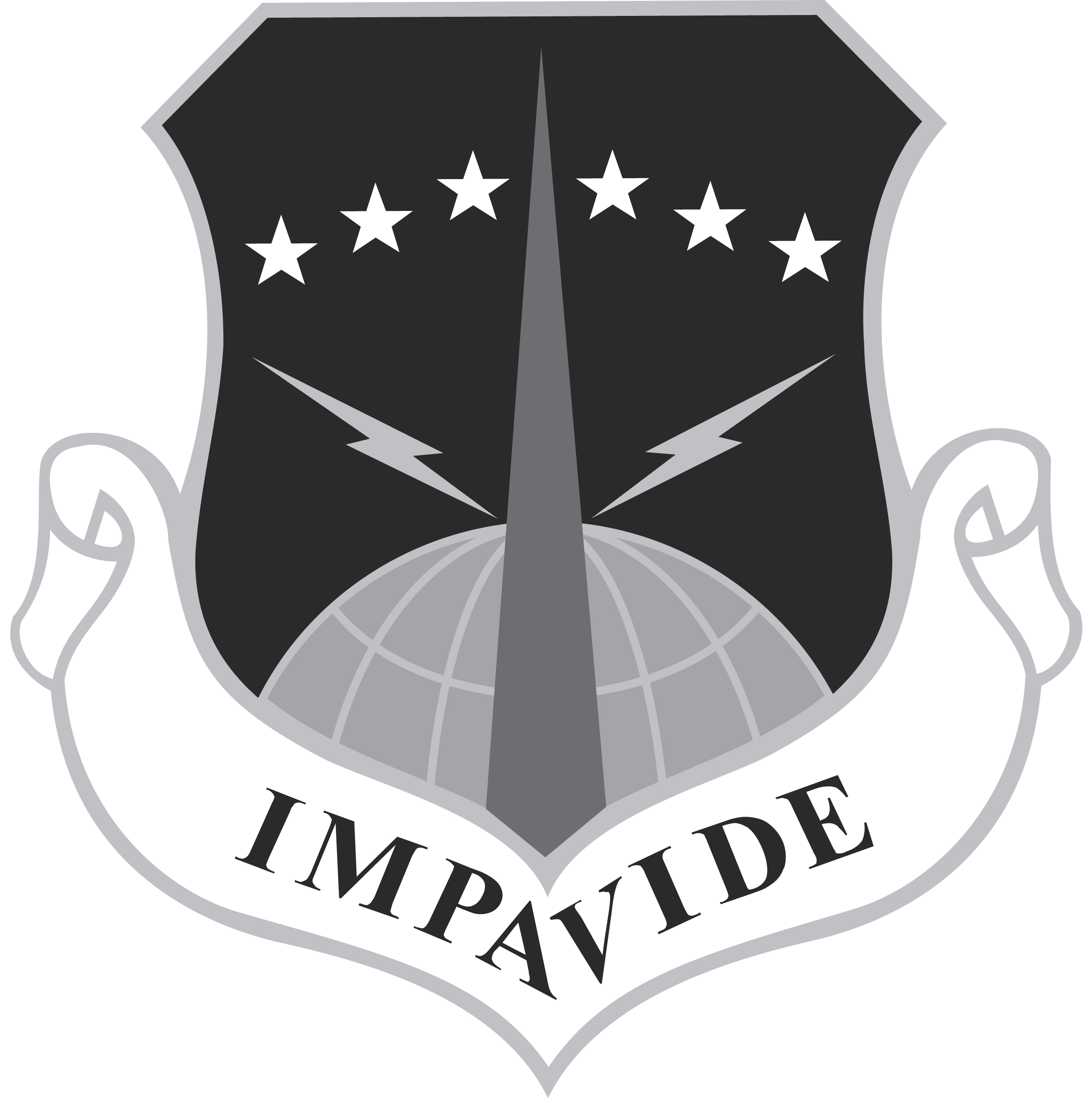 90th Space Wing Shield (Black)