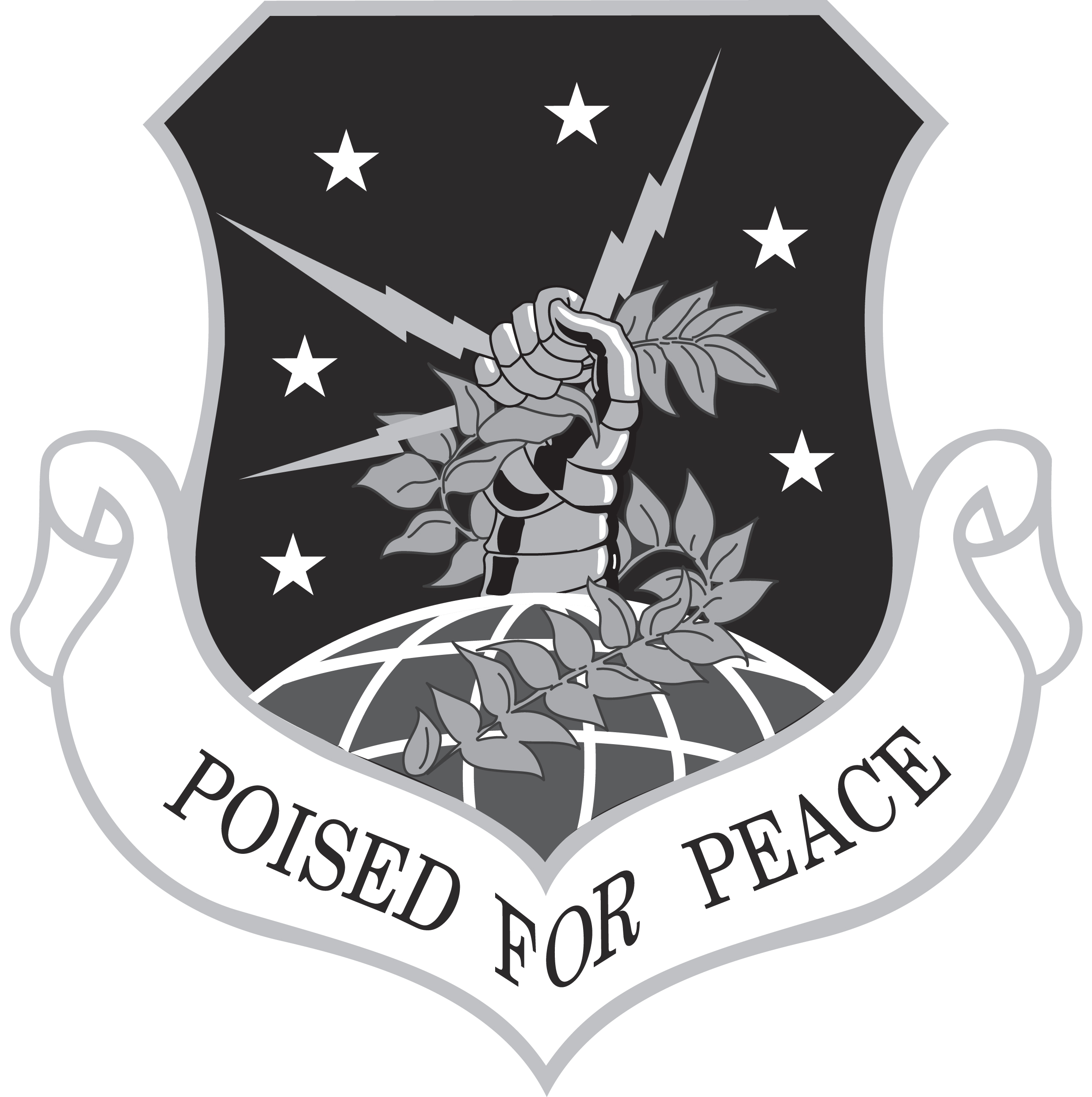 91th Missile Wing Shield (Black)