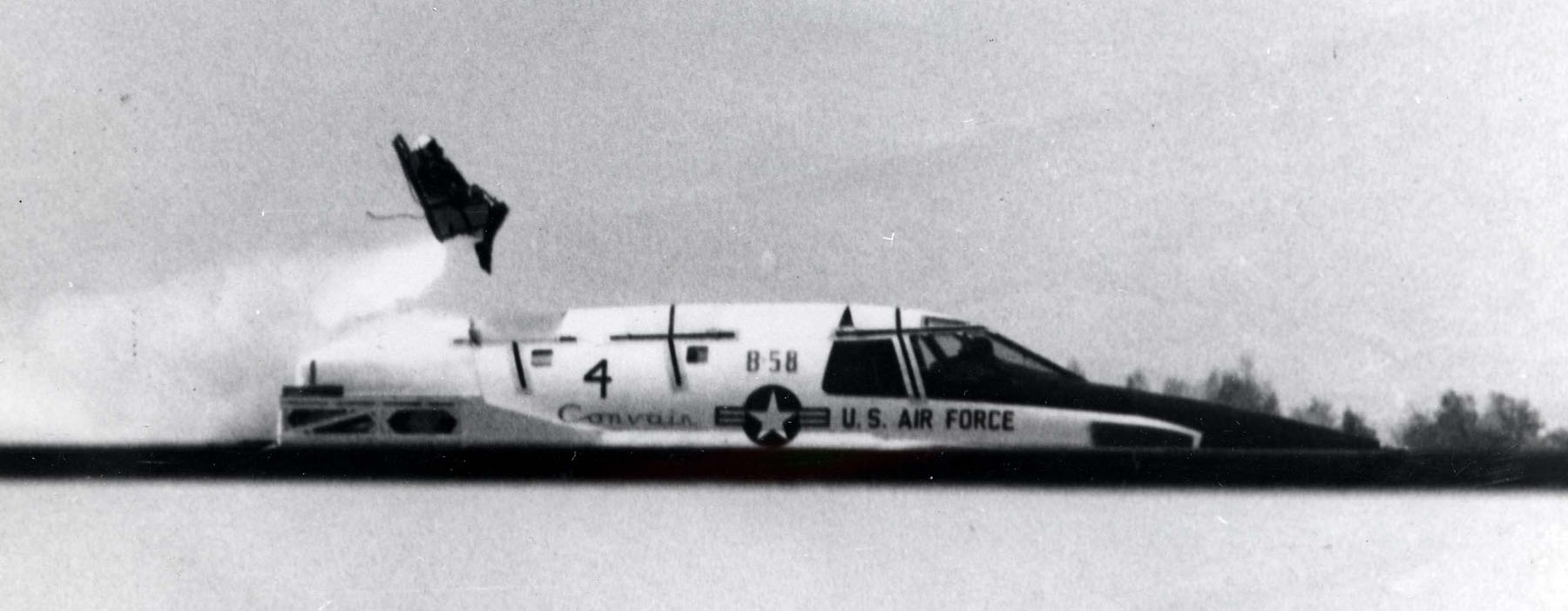 Captain Brian Bews bails at the last moment after a stuck piston causes ...