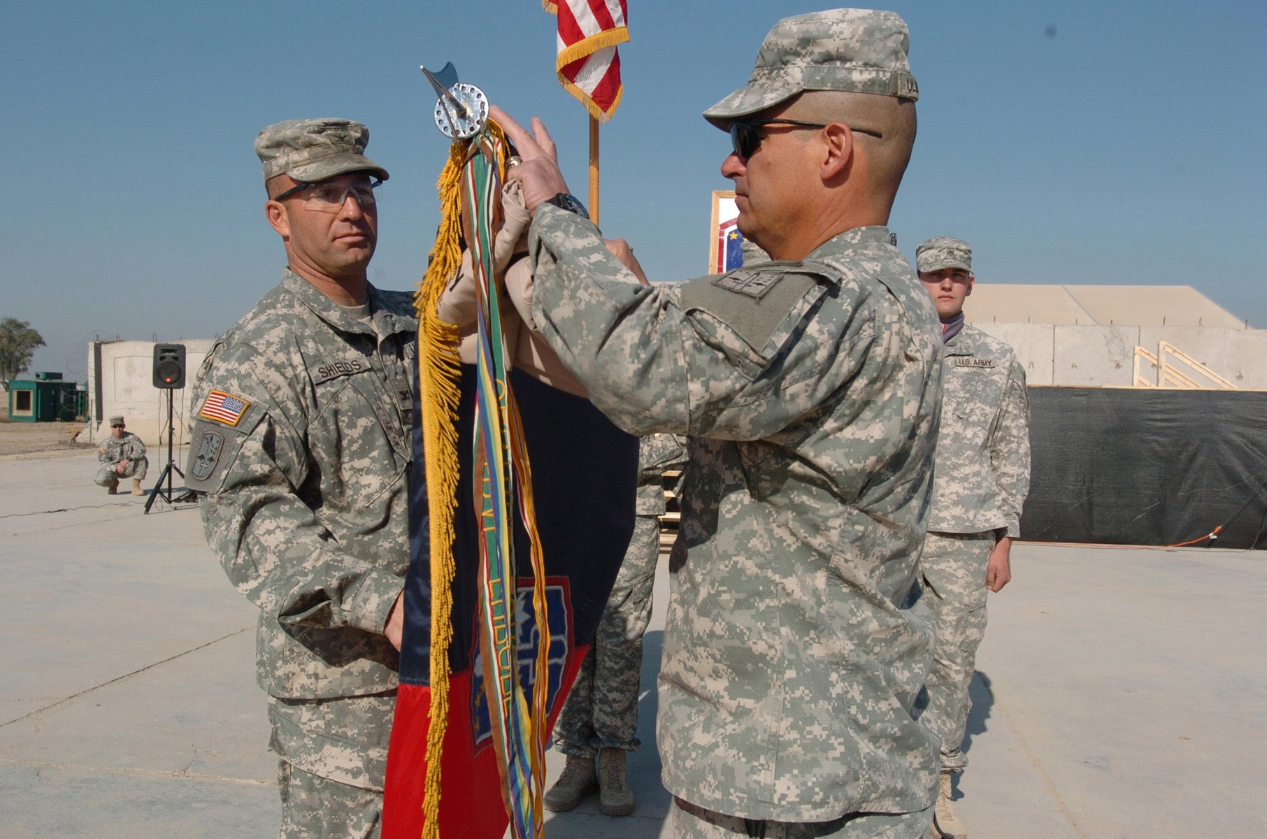 Col. Mike Shields, commander of the 172nd Stryker Brigade Combat Team ...
