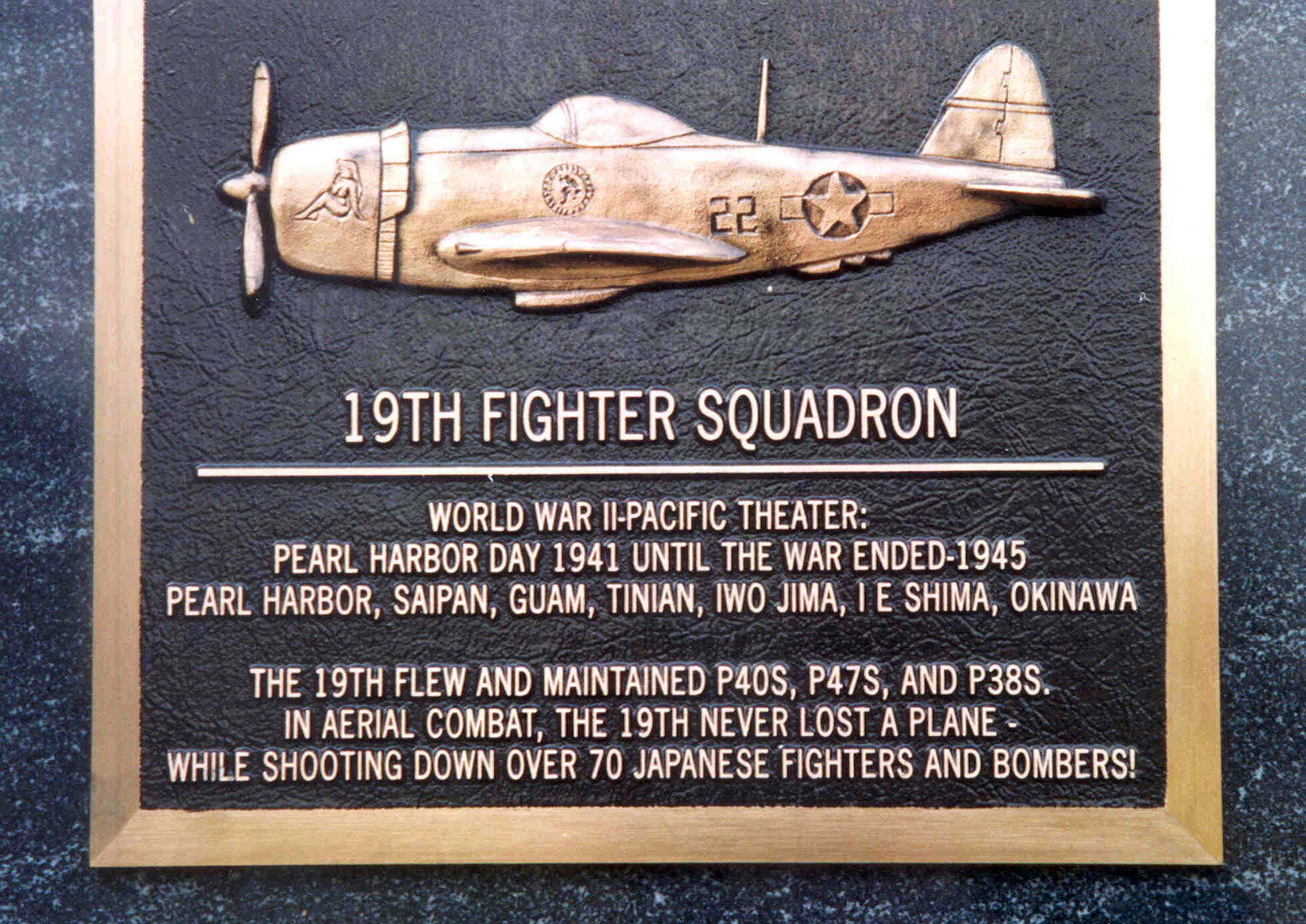 19th Fighter Squadron memorial