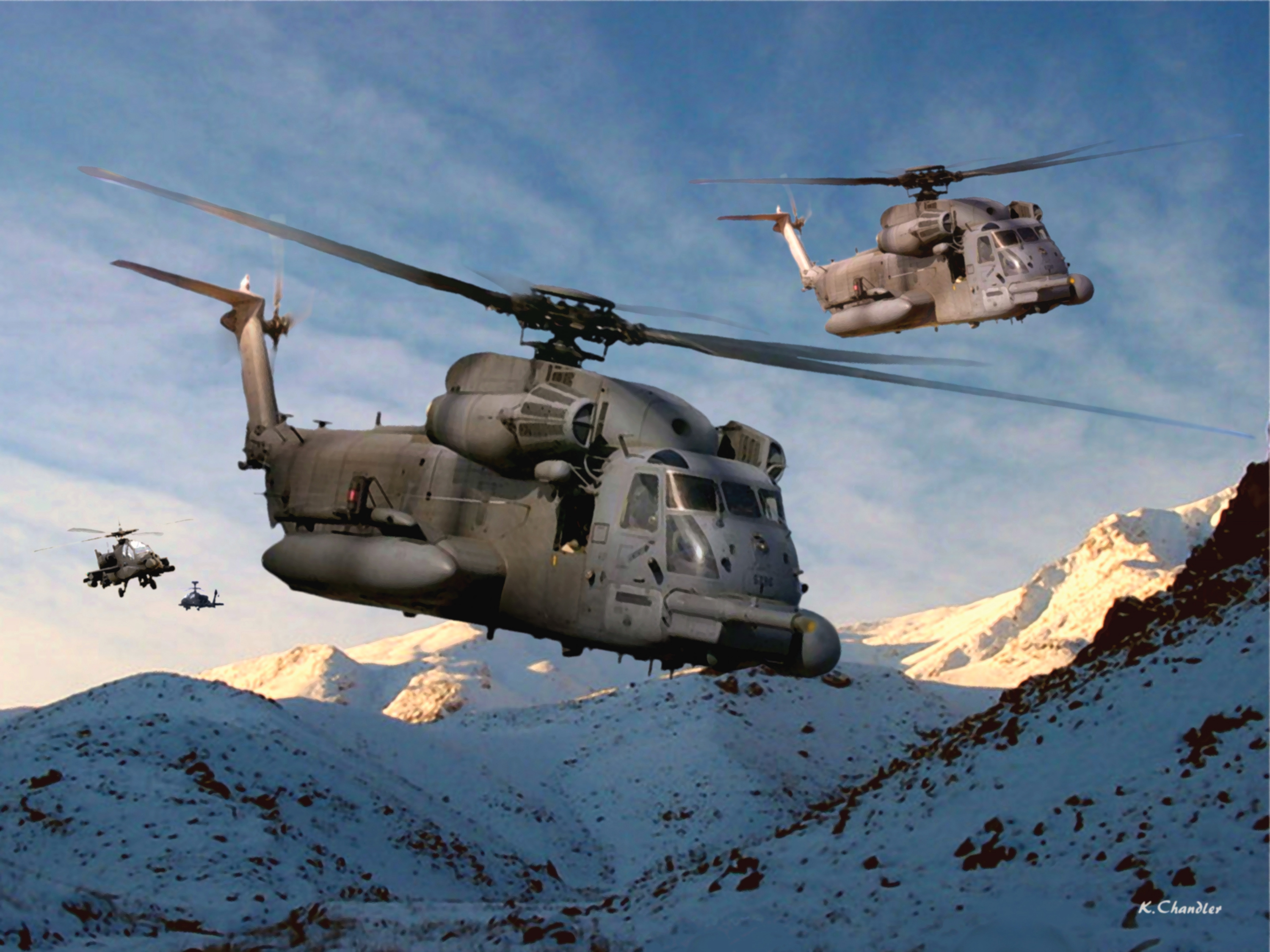 MH-53 Pave Low "Afghan Sunrise"