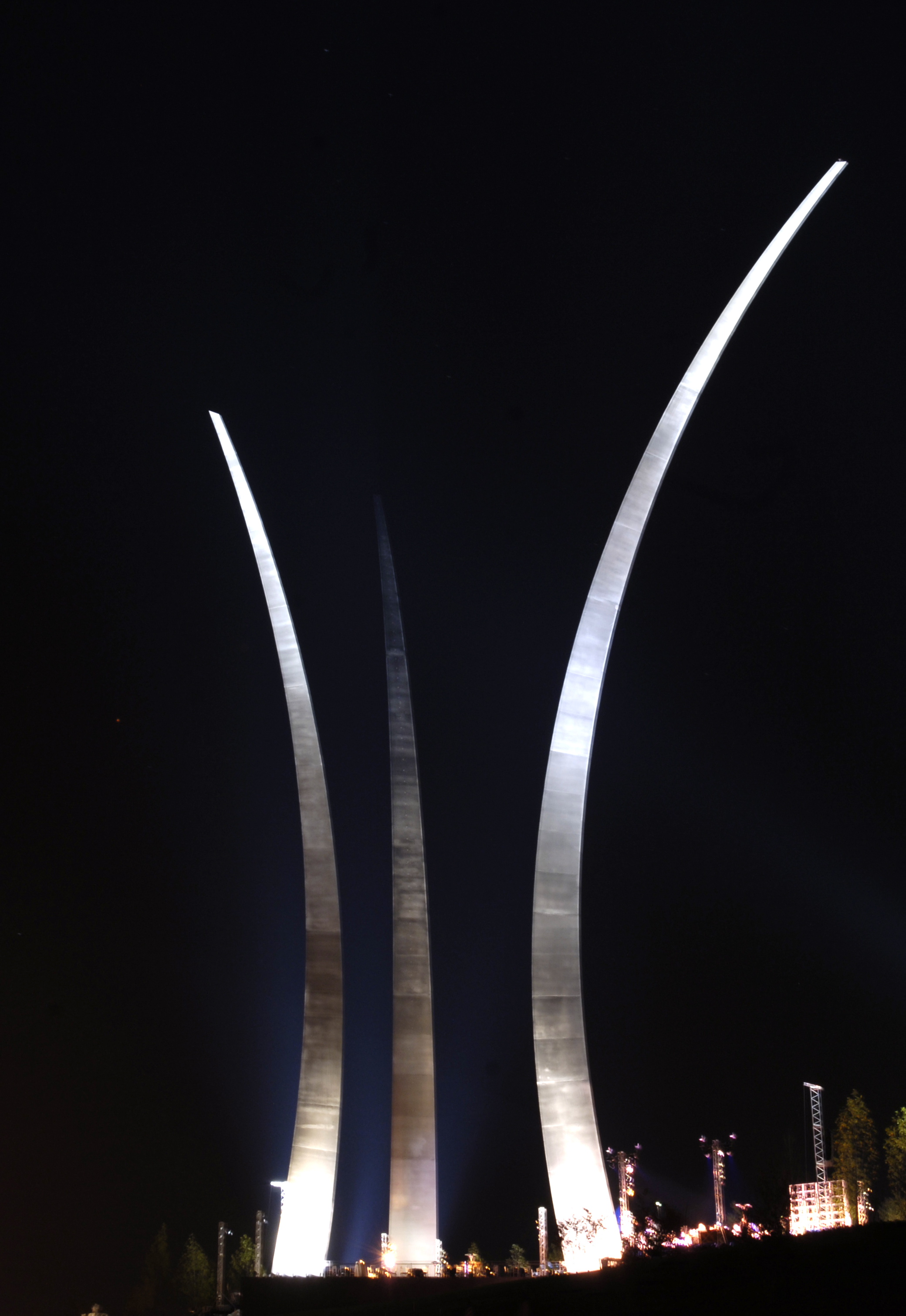 Fireworks light the night sky at memorial dedication event > U.S. Air ...